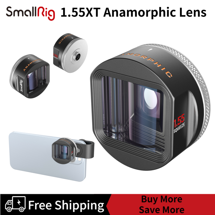 SmallRig 1.55XT Widescreen Anamorphic Smartphone Lens Phone Cinematic ...