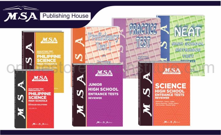 MSA Philippine Science High School Entrance Test Reviewer Set 2024 ...