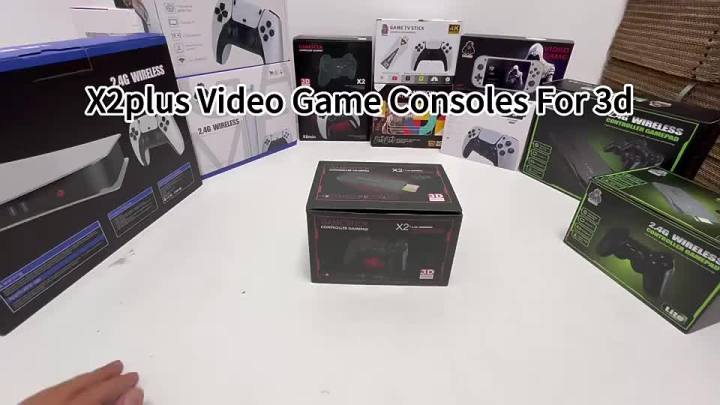 X2 Plus GD 10 Game 2.4G Wireless Console TV Dongle Built-in 20000 Games ...