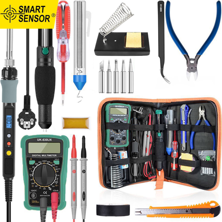 80W Digital 100-480°C Temperature Adjustable Soldering Iron Kit ...