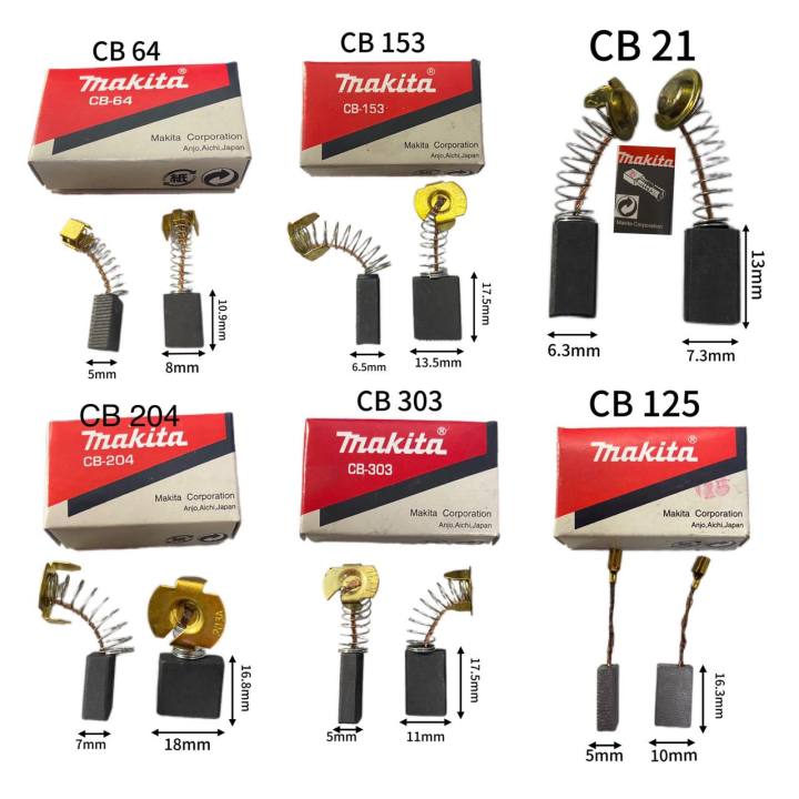CARBON BRUSH REPLACEMENT ACCESSORIES FOR GRINDERS SAWS CUT OFF MACHINES ...
