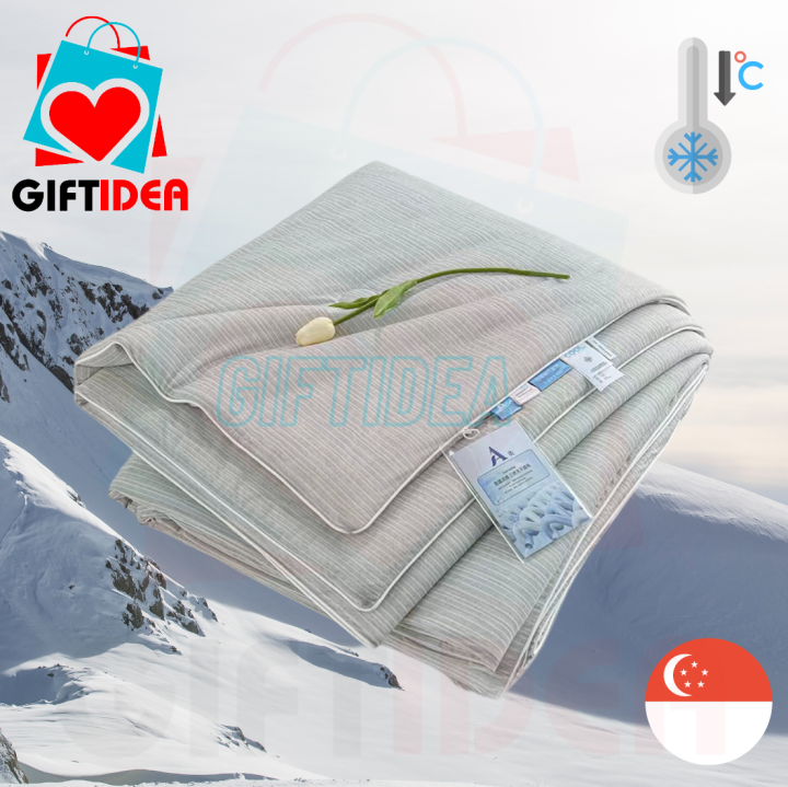 Giftidea Ice Silk Blanket Cooling feeling summer quilt Air Condition ...
