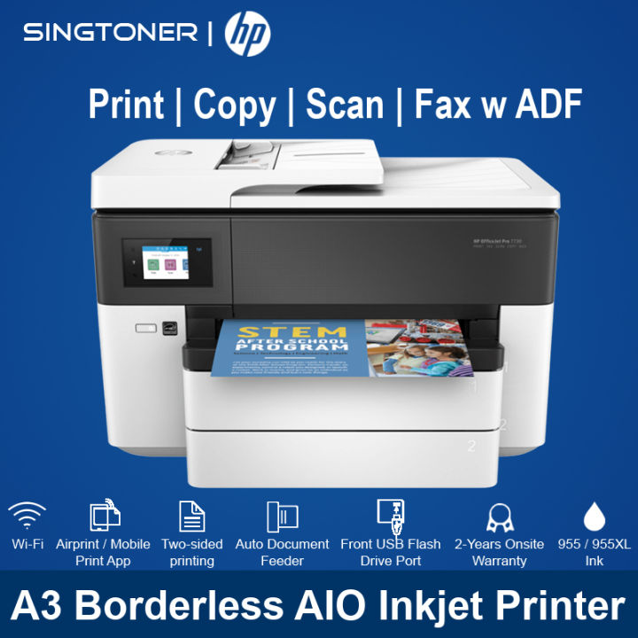 [Local Warranty] HP OfficeJet Pro 7730 Wide Format A3 All-in-One ...