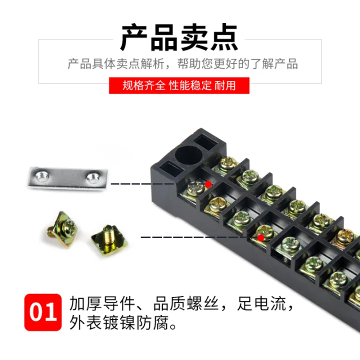 Distribution box terminal block TB1512 grounding wire connector wiring ...