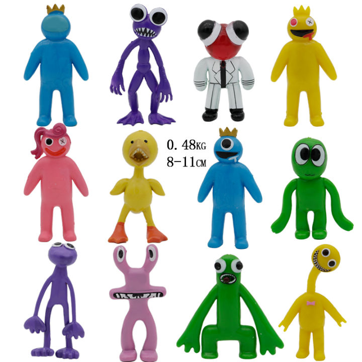 Kids Toy Store 12pcs Rainbow Friends Figure Toys Cartoon Game Character ...