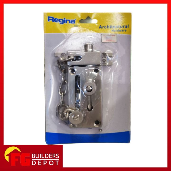 REGINA Z715SN DOOR CHAIN BOLT (HOUSE DOOR LOCK) | Lazada PH