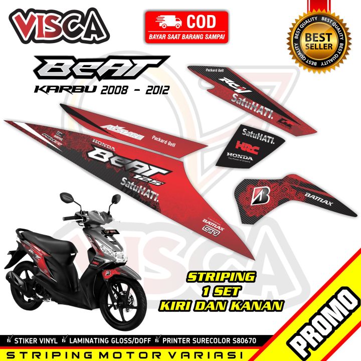 Striping Beat Karbu Variasi - Stiker Honda Beat Karbu Desain Batik ...