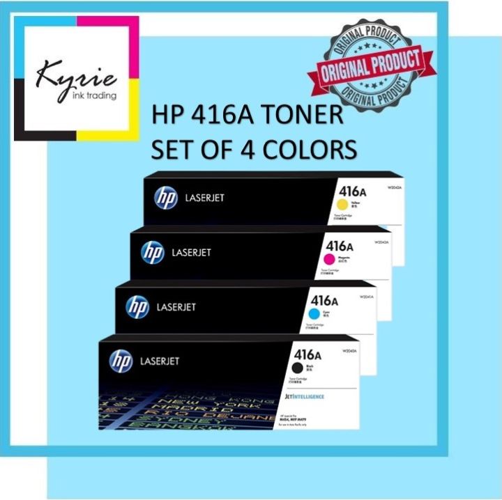 HP 416A Original LaserJet Toner Cartridge Set of Colors (Black,Cyan,Yellow,Magenta) | Lazada PH