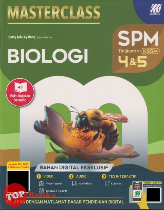 [topbooks Sasbadi] Masterclass Spm Biologi Tingkatan 4 And 5 Kssm 2024