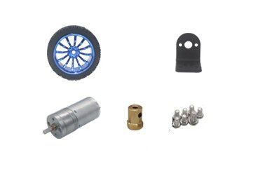 25MM 370 25 12v DC Motor DIY Car Kit Rubber Wheel Hex Coupling ...