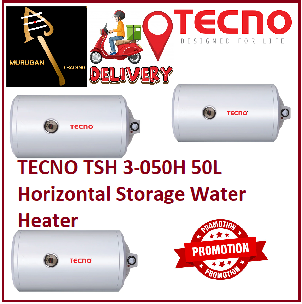 TECNO TSH 3-050 H 50L Horizontal Storage Water Heater / FREE EXPRESS DELIVERY | Lazada Singapore