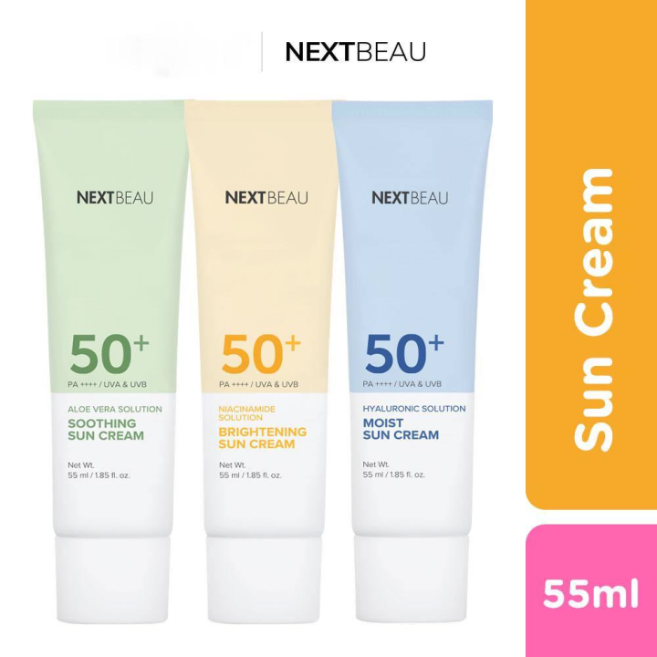 NEXTBEAU Sun Cream SPF50+ PA++++ / UVA & UVB 55ml | Lazada