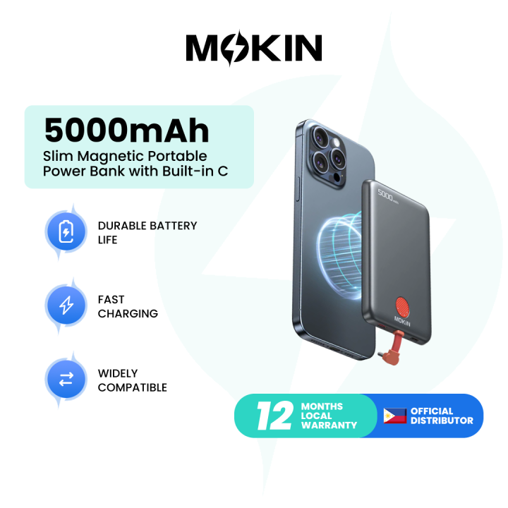 Mokin 5000 mah Power Bank Portable Ultra-Slim 20w Fast Charging ...