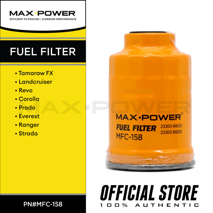 Roadfit MAX POWER Fuel Filter for Toyota 1C/2C, Landcruiser VX,Tamaraw, Revo,Hiace,Hilux,Prado ...