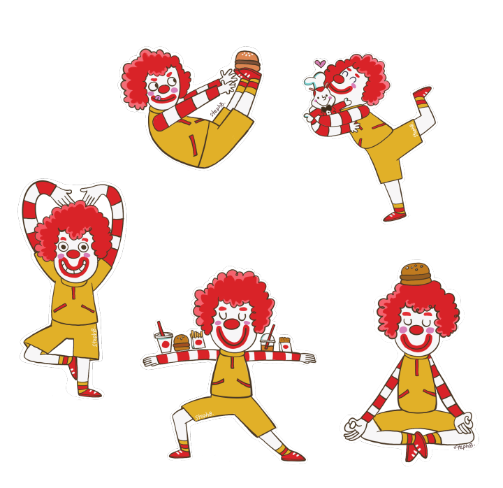 Mang Donald Die Cut Bundle of 5 laminated | Lazada PH