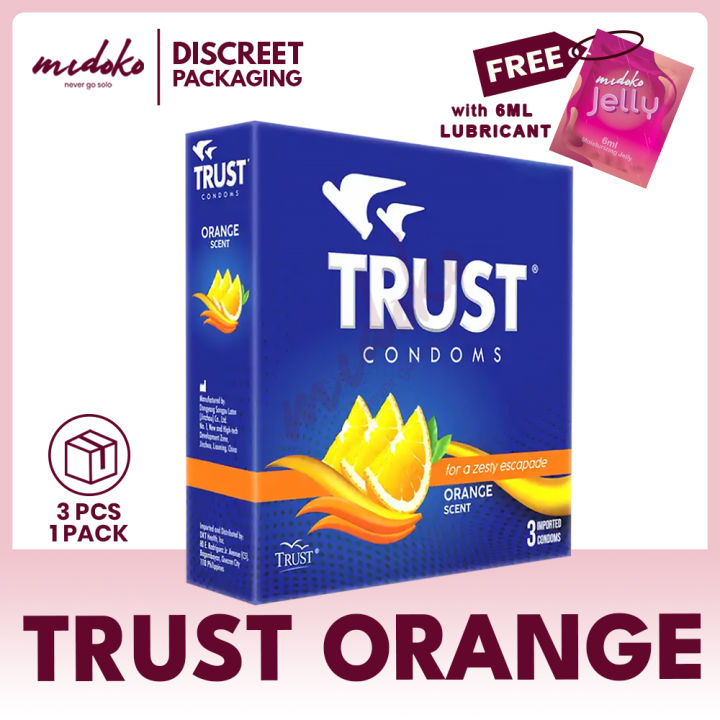 Midoko TRUST Classic Condom Orange Scent 1 Pack of 3's | Lazada PH