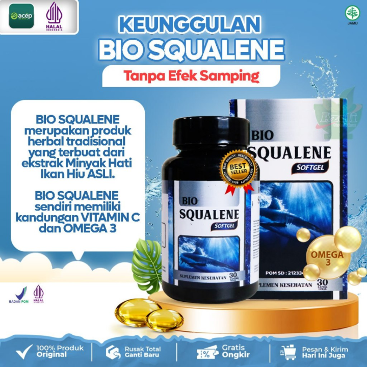 Bio Squalene Softgel - UNTUK MENJAGA KESEHATAN TUBUH | Lazada Indonesia