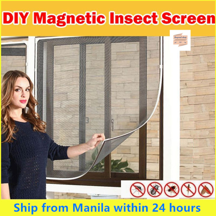 Anti Mosquito Net DIY Removable Large Window Screen Insect Window Net ...