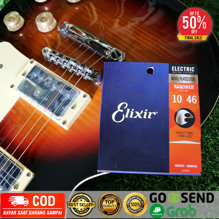 Senar Gitar Akustik Elektrik Elixir Akustik Phospor Bronze Nanoweb 09 ...