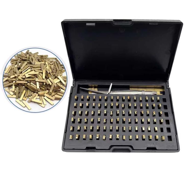 Coding Machine Copper Letters Stamp Brass Letters Numbers Alphabet Font ...