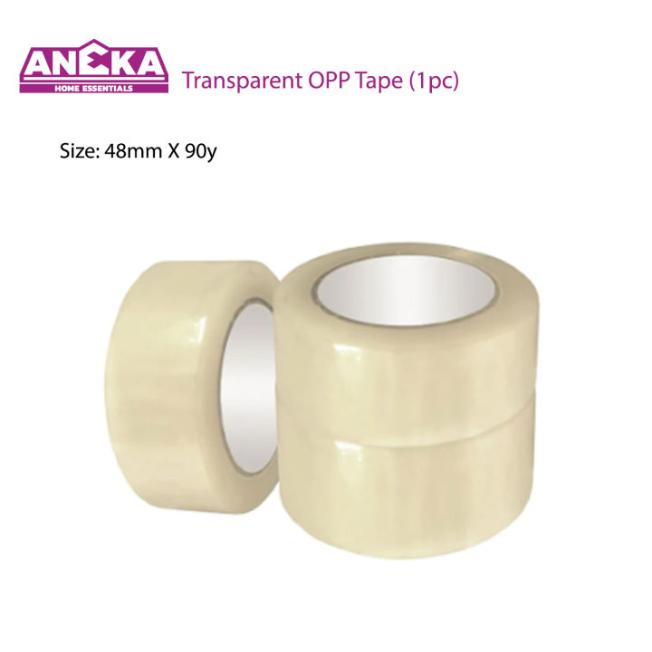 Transparent Opp Tape 48mm X 90y (1pc) Adhesive Tape Packing Tape | Lazada