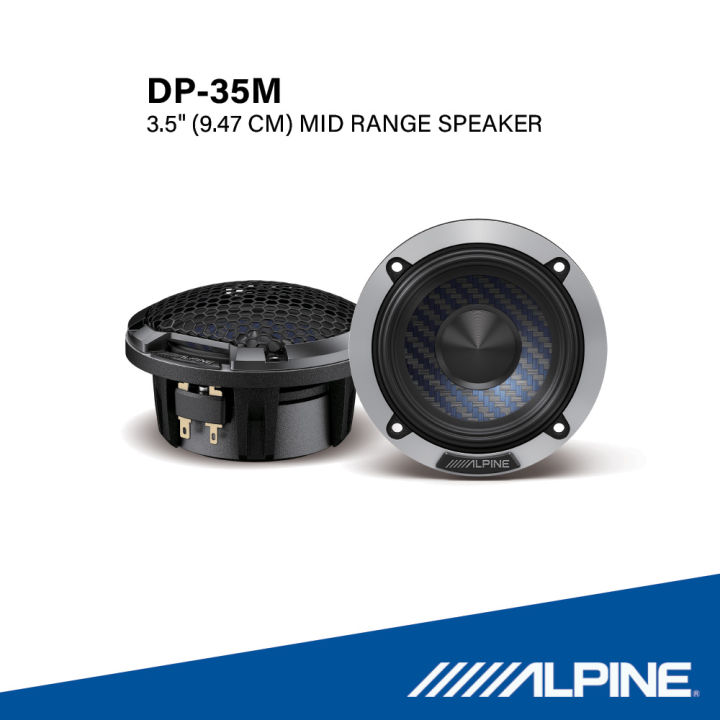 Alpine ลำโพง DP-35M (SU00348A01) รุ่น DP-Series ลำโพงรถยนต์เสียงกลาง ...