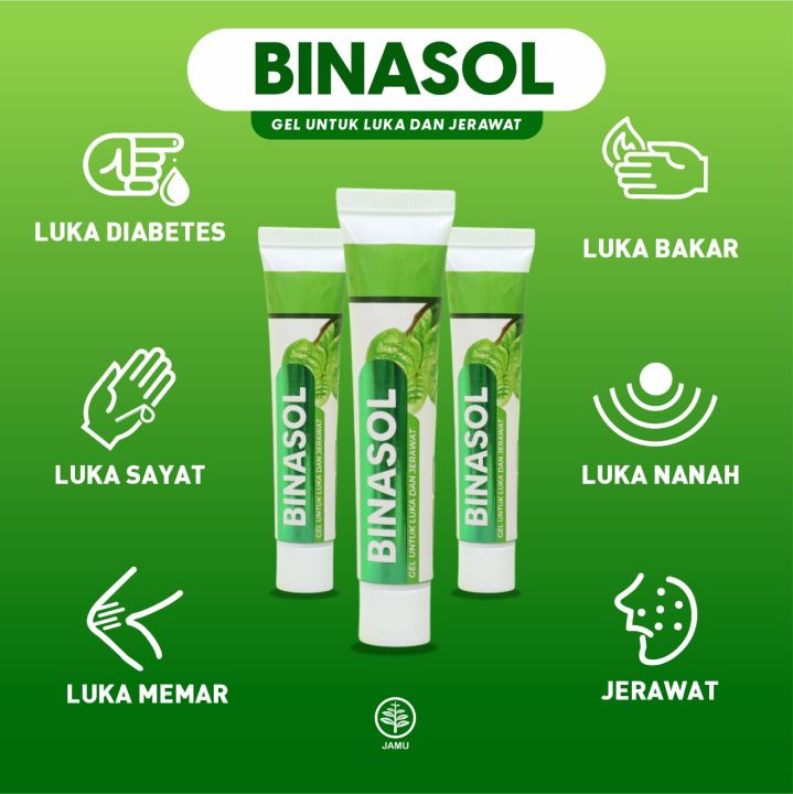 BINASOL GEL OBAT LUKA | Salep Binasol Untuk Mengatasi Jerawat Dan Kulit ...