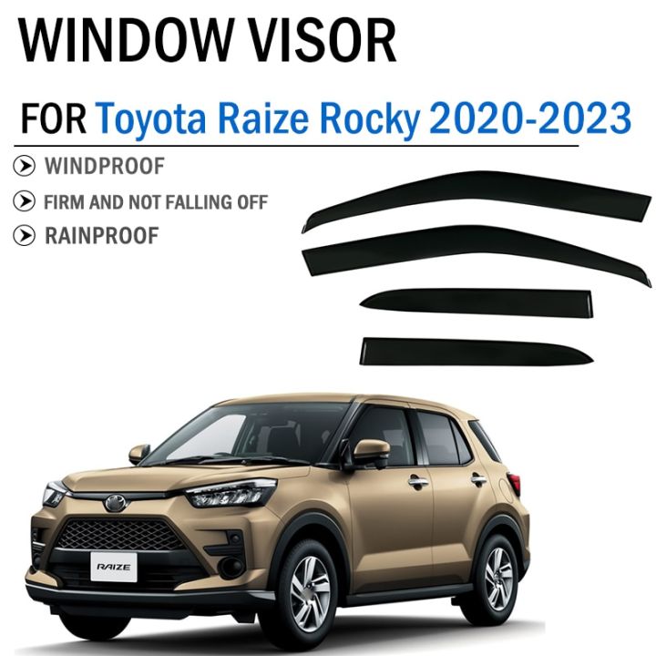 2020 2021 2022 2023 FOR Toyota Raize Rocky Window Visor Awning Shelters ...