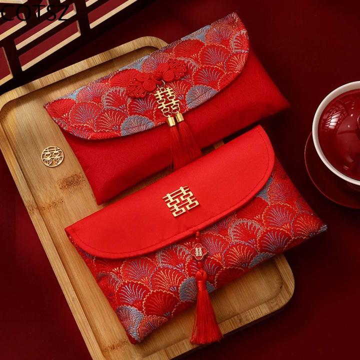 COTSZ Brocade Cloth Tassel Brocade Red Envelope Spring Festival New ...