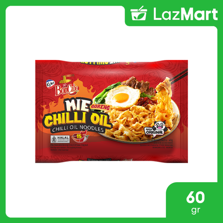 Mie Boncabe Goreng Level 15 Rasa Chili Oil 60gr | Lazada Indonesia