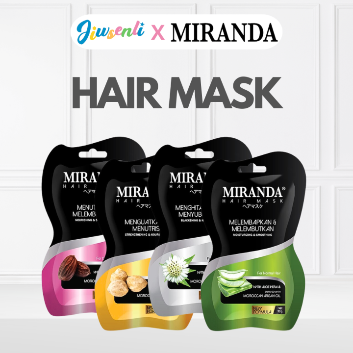 (GET 1 GIFT) MIRANDA Hair Mask 30gram | Kukui Nut | Eclipta Alba ...