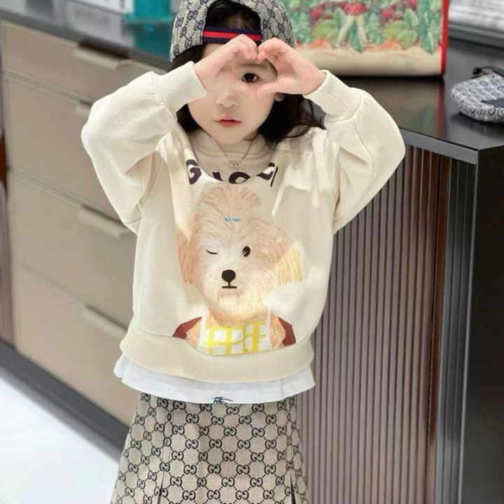 💛🧸เสื้อแขนยาว Guggie น้องหมา ลูกสาว ลูกชายใส่ได้น่ารัก กันหนาว กันแดด ...
