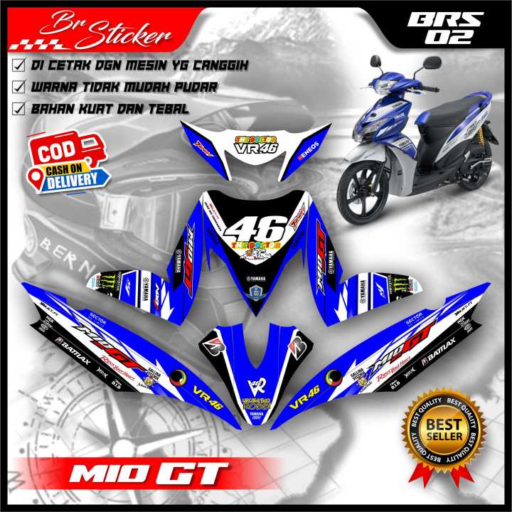 Decal Sticker MIO GT - Decal Full Body MIO GT. BRS.02 | Lazada Indonesia