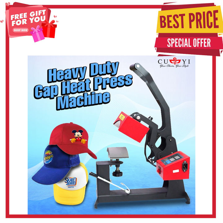 Digital Cap Press Heavy Duty Heat Machine For Printing (CUYI / SAPPHIRE ...
