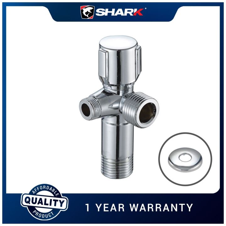 SHARK SF 2596 Angle Valve 3 Way 1/2" x 3/8" | Lazada PH