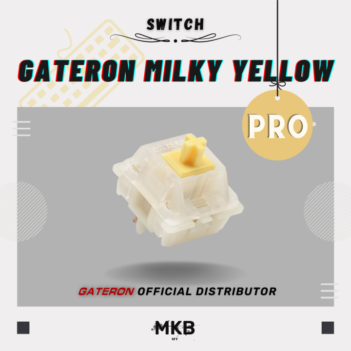[READY STOCK] Gateron Milky Yellow PRO Mechanical Switches Switch for ...