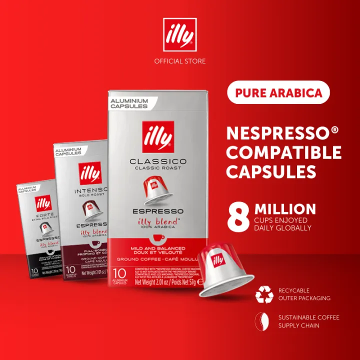 illy Espresso Compatible Capsules - Classico, Lungo, Intenso & Forte ...