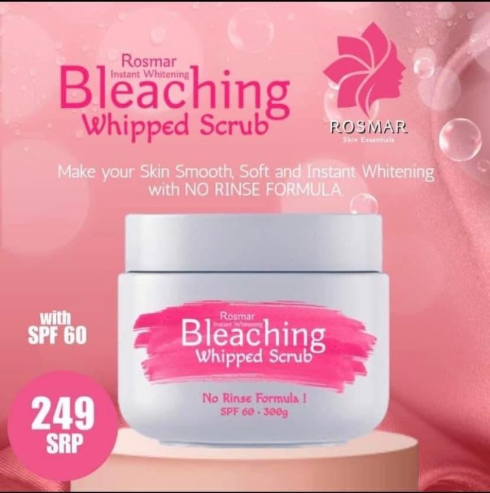 Rosmar Bleaching Whipped Scrub 300g no rinse formula | Lazada PH
