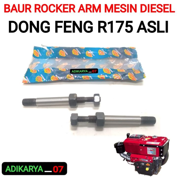 Stud Long Roker Arm + Nut Mesin Diesel R175/R180 Baud Roker Arm R175 ...