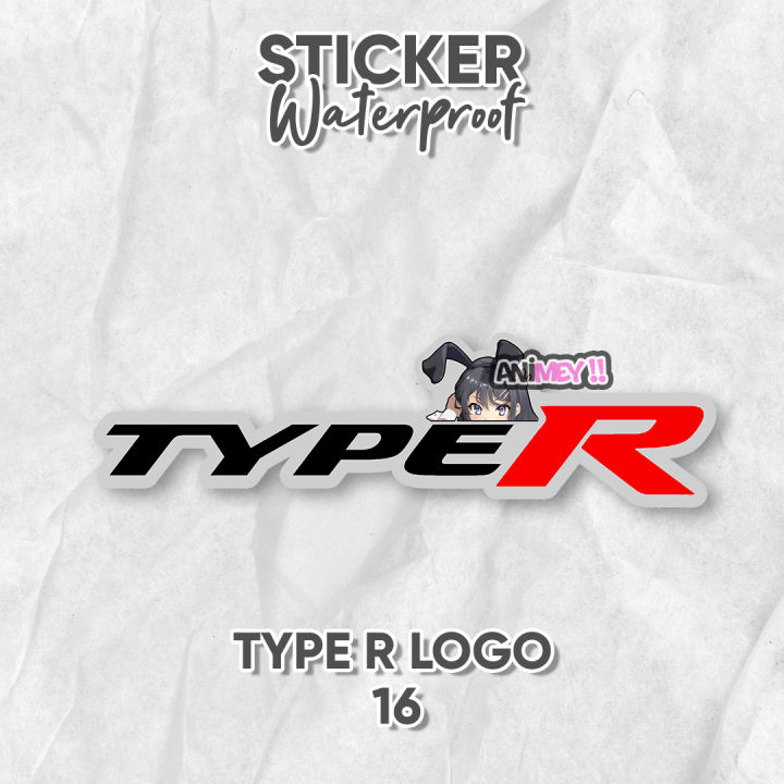 Stiker Type R Logo Anime / Sticker Anime waterproof | Lazada Indonesia