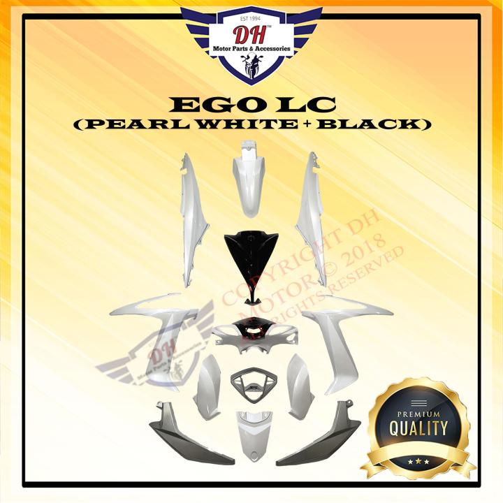 EGO LC COVER SET (PEARL WHITE + BLACK) YAMAHA EGOLC | Lazada