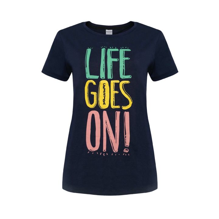 Cressida Doodle Baju Kaos Wanita Lengan Pendek Navy - Ylbds.Db071Y ...