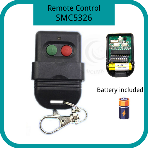 Auto Gate Remote Control Alarm Remote Pagar 自动门遥控器SMC5326 330Mhz 433MHz ...