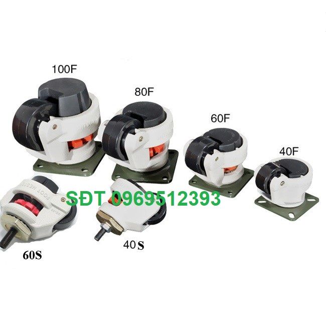 Bánh xe Footmaster mặt bích GD-F series: GD-40F, GD-60F, GD-80F, GD-100F | Lazada.vn