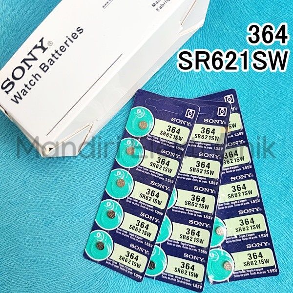 Baterai Sony 364 SR621SW SR621 621 Battery Batre Jam Tangan Sony 364 Original Baterai Kancing ...
