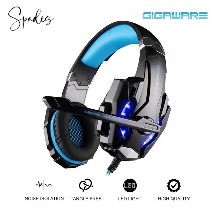 Gigaware Kotion G9000 Gaming LED Headset 3.5mm USB Port | Lazada PH