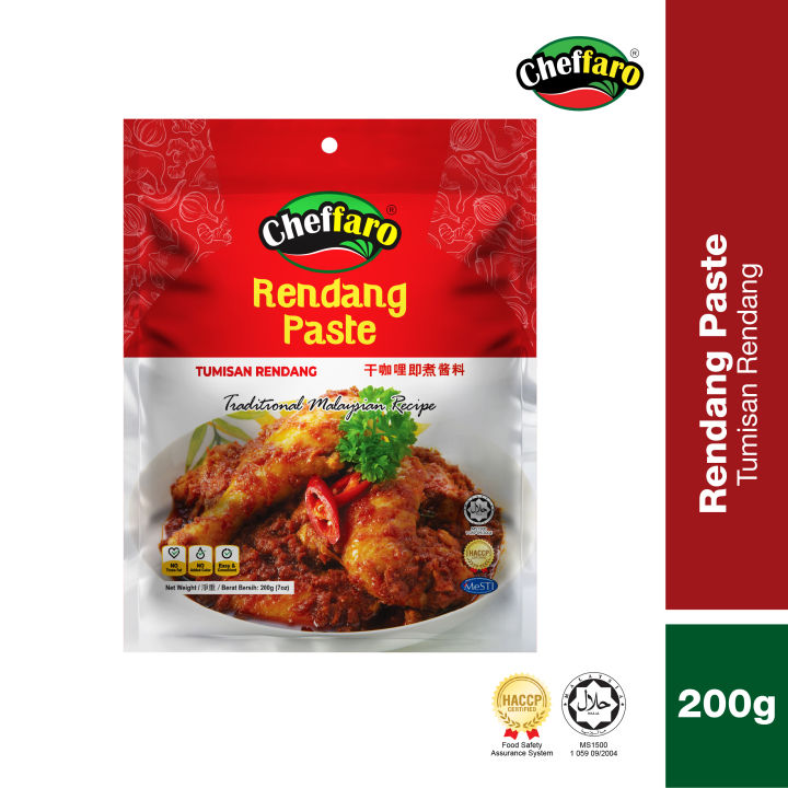 Cheffaro Instant Rendang Cooking Paste (200g) / Pes Tumisan Rendang ...