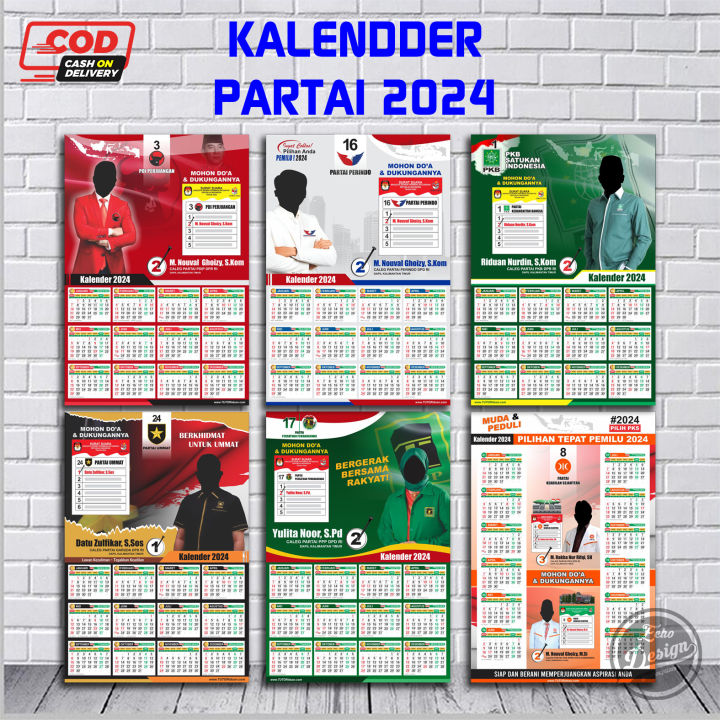 Kalender Caleg 2024 Kalender Partai Custom | Lazada Indonesia Kalender Caleg 2024 Kalender Partai Custom | Lazada Indonesia