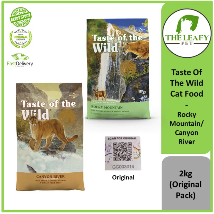Taste Of The Wild Rocky Mountain Feline / Canyon River Feline 2kg ...