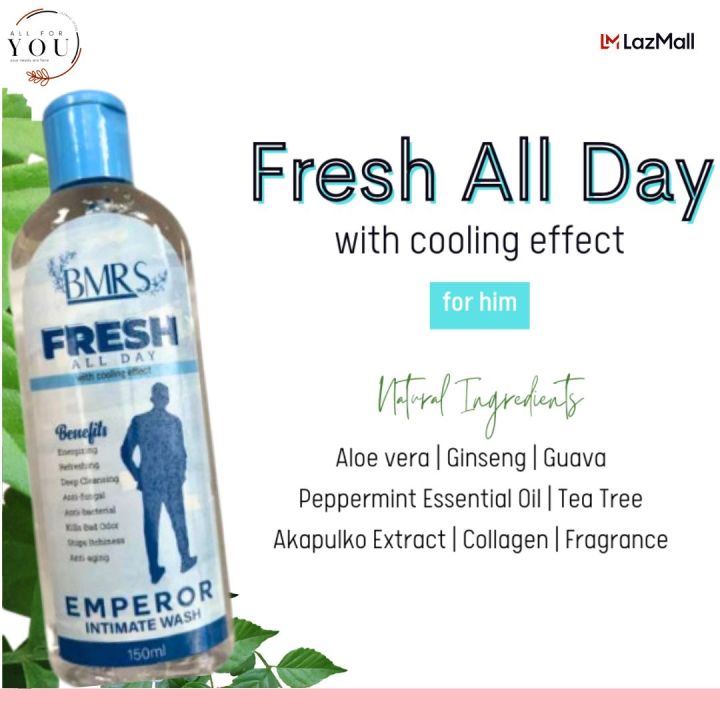 BMRS Fresh All Day Emperor Masculine Wash with Cooling Effect WITH ...